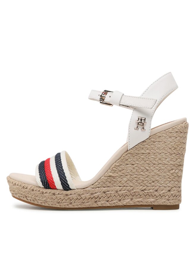 Espadrilles Tommy Hilfiger Corporate Wedge FW0FW07086 WeiB eschuhe