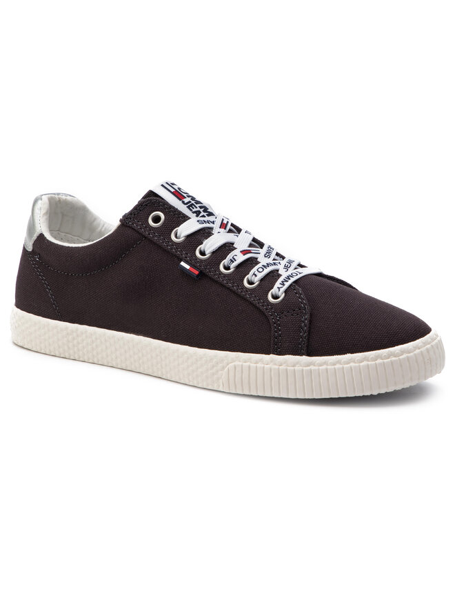 Sneakers aus Stoff Tommy Jeans Casual Sneaker EN0EN00602 Dunkelblau eschuhe