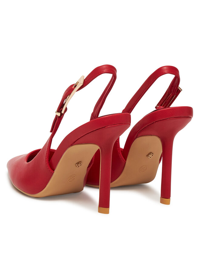 Pantofi cu toc subțire DeeZee 6-705-8 Roșu | epantofi.ro