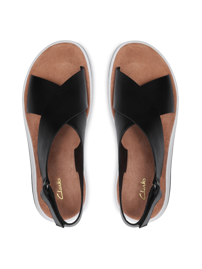 Sandały Clarks Jemsa Cross 261584774 Czarny | eobuwie.com.pl