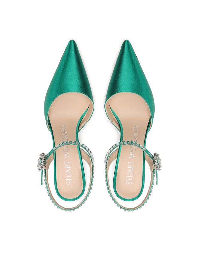 Sandalen Stuart Weitzman Gmcut 100 Ankstrp Pm SD154 Grün | eschuhe.de