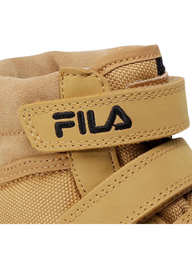 Botines planos Fila Knox Velcro Mid Jr 1011086.EDU Amarillo | zapatos.es