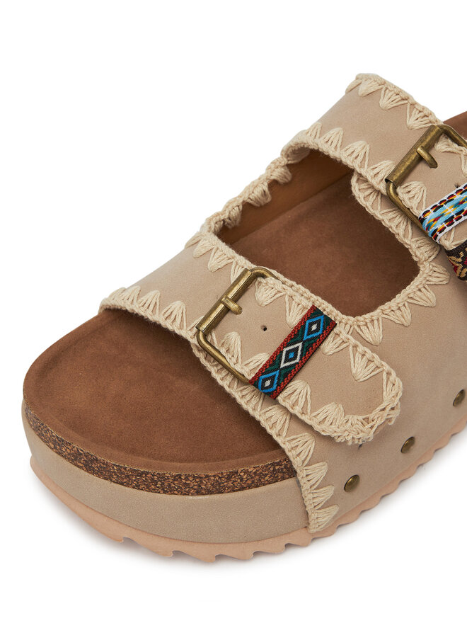 Klapki DeeZee LB-P1684 Beżowy | eobuwie.com.pl