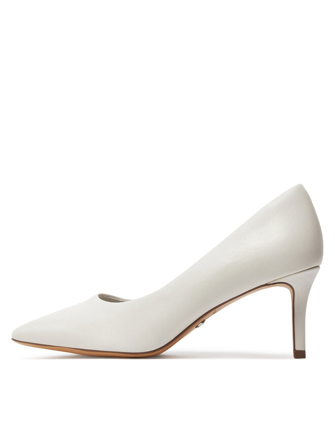 Pantofi cu toc subțire Tamaris 1-22415-41 Alb | epantofi.ro