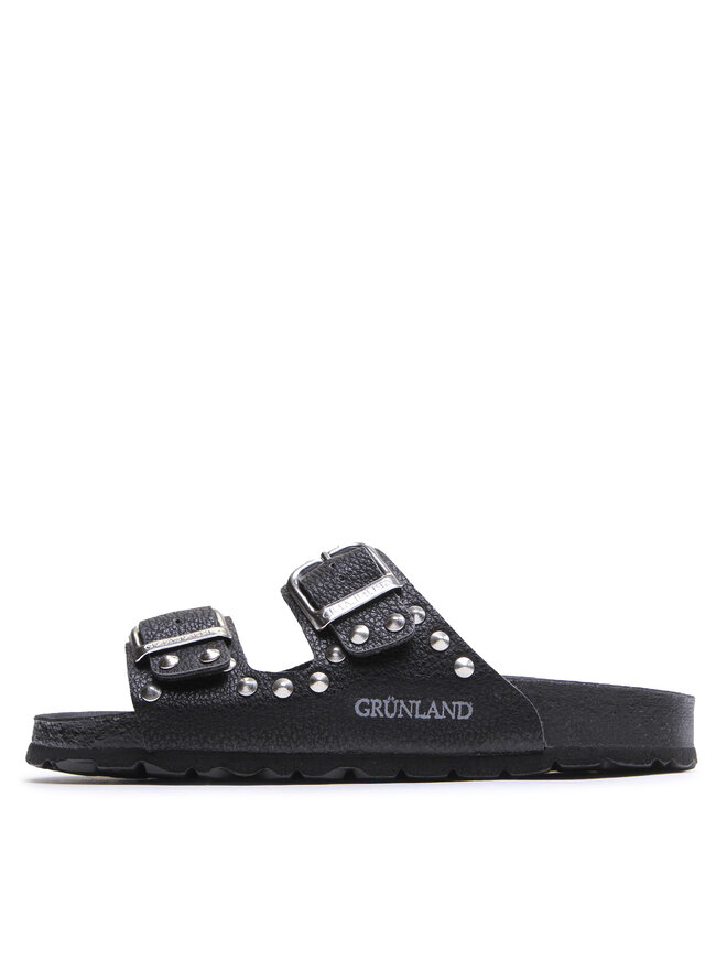 Pantoletten Grünland Sara CB2600-70 Schwarz | eschuhe.de