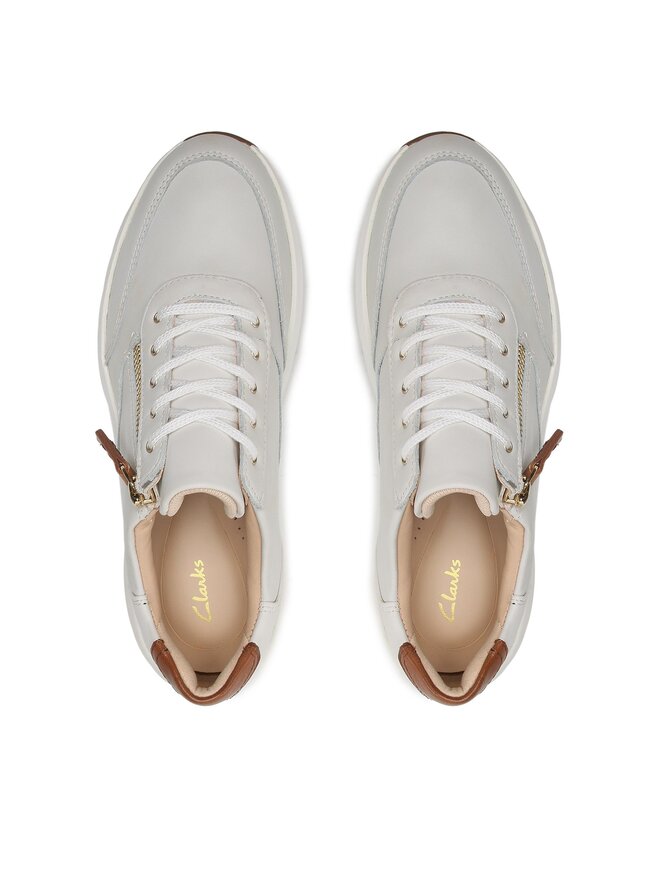 Sneakers Clarks Un Rio Zip 261673724 Weiß | eschuhe.de