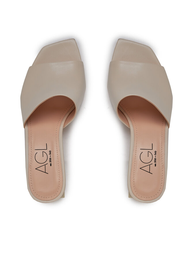 Pantoletten AGL Angie Mule D660011PCKB074G125 Écru | eschuhe.de