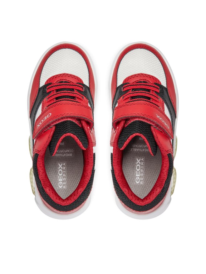 Sneakers Geox J Illuminus Boy J45GVC 0BU11 C0020 S Rot | eschuhe.de