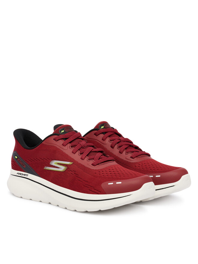 Zapatillas Skechers Go Walk Arch Fit N-Joy 217075 DKRD Guinda/burdeos ...