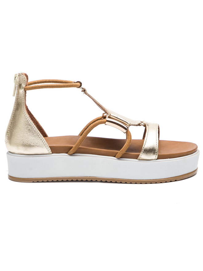 Sandały Inuovo 112030 Złoty | eobuwie.com.pl