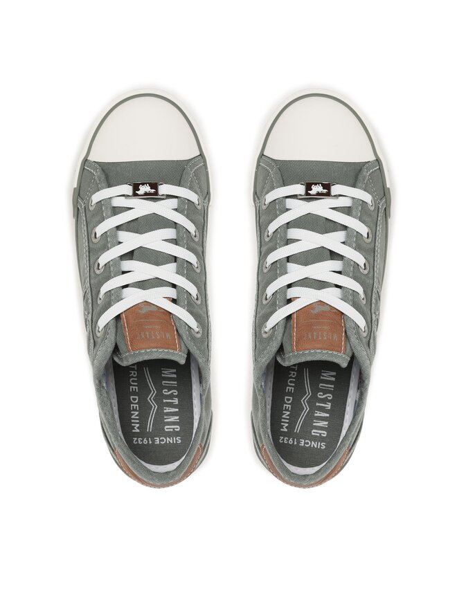 Sneakers aus Stoff Mustang 1099-310-72 Grün | eschuhe.de