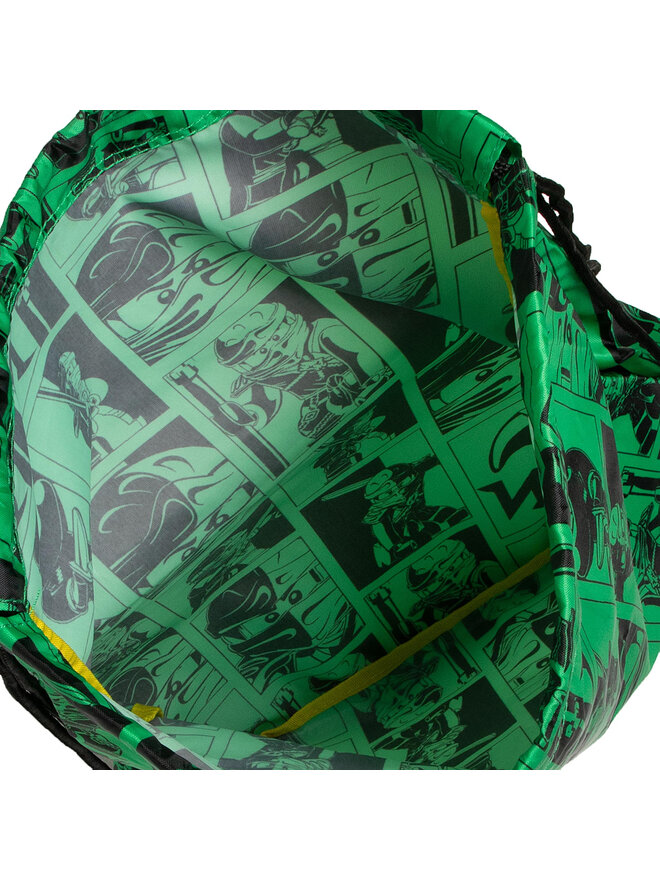 Rucsac tip sac LEGO Drawstring Bag 10034-2201 Verde | epantofi.ro