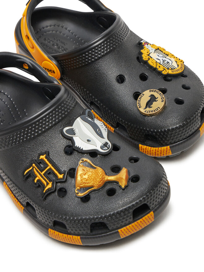 Pantoletten Crocs Harry Potter Classic Hufflepuff Clog K 210544 Schwarz ...