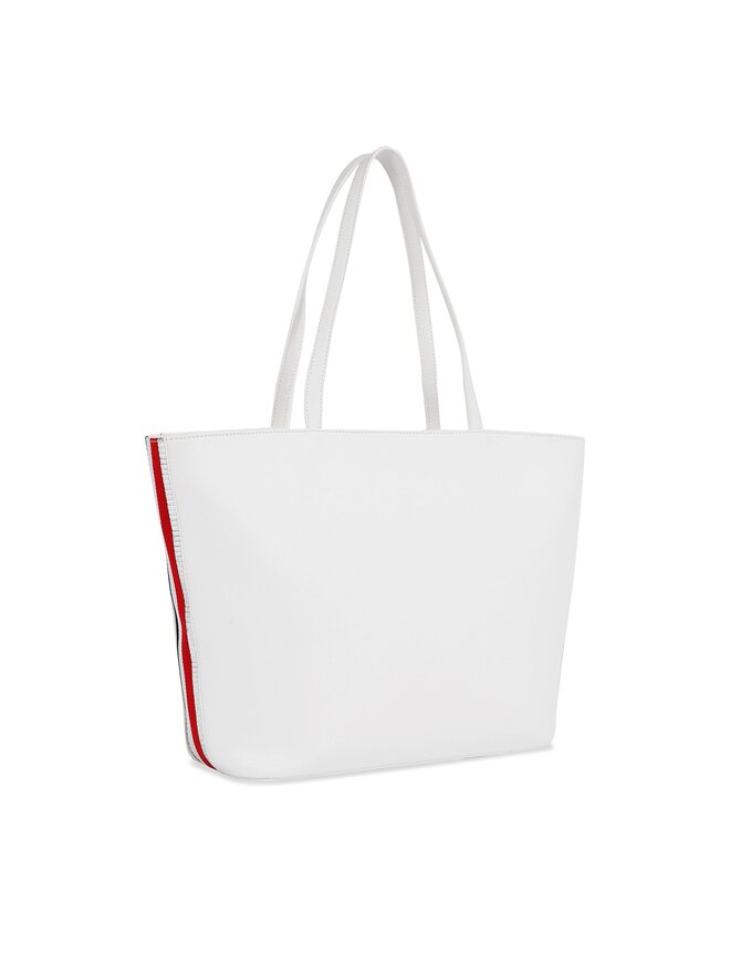 Handtasche Tommy Hilfiger Th Essential Sc Tote Corp AW0AW16089 WeiB eschuhe