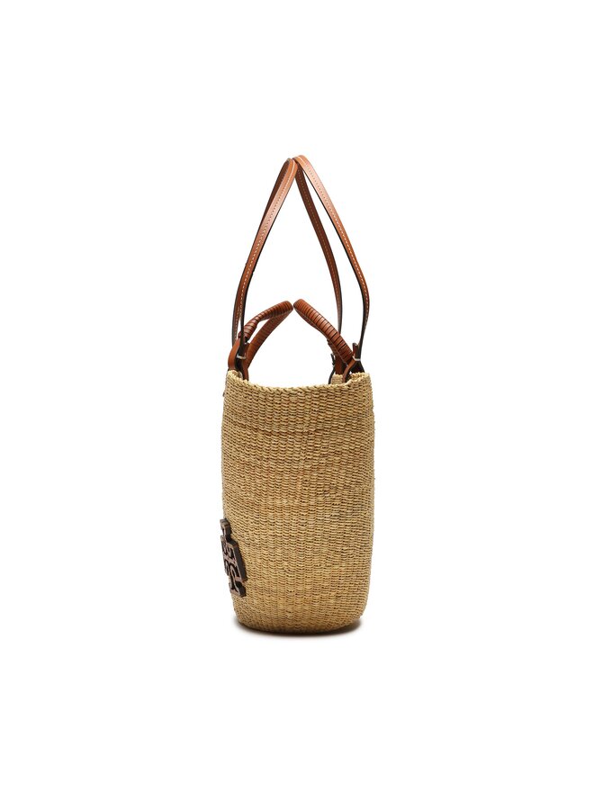 Borsetta Tory Burch Ella Straw Basket Tote 135740 Beige | escarpe.it