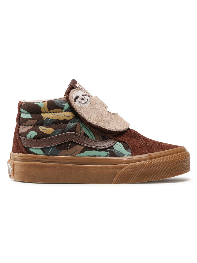 Sneakersy Vans Sk8-Mid Sloth Rei VN0A54FF3X01 Hnědá | eobuv.cz