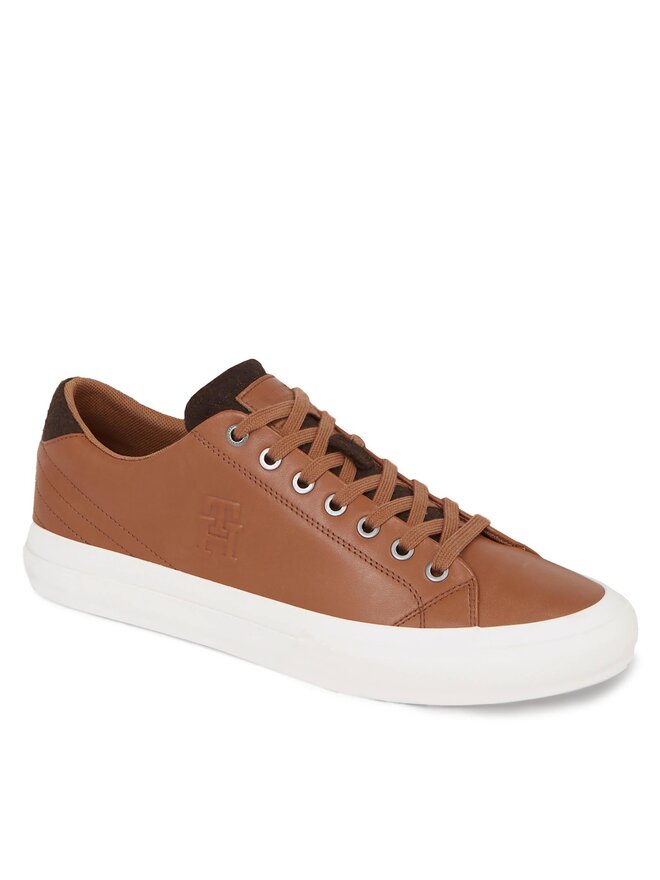 Sneakers Tommy Hilfiger Th Hi Vulc Street Low Lth Prem FM0FM04818 Braun ...