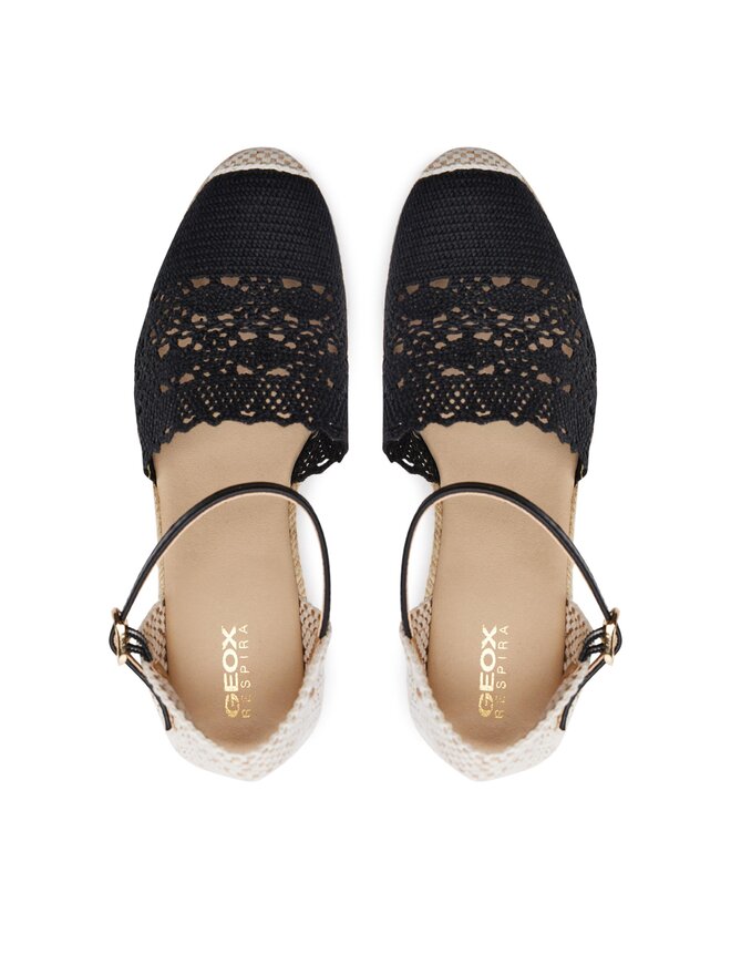 Espadrilles Geox D Gelsa Low D45NGB 000DS C9999 Schwarz | eschuhe.de