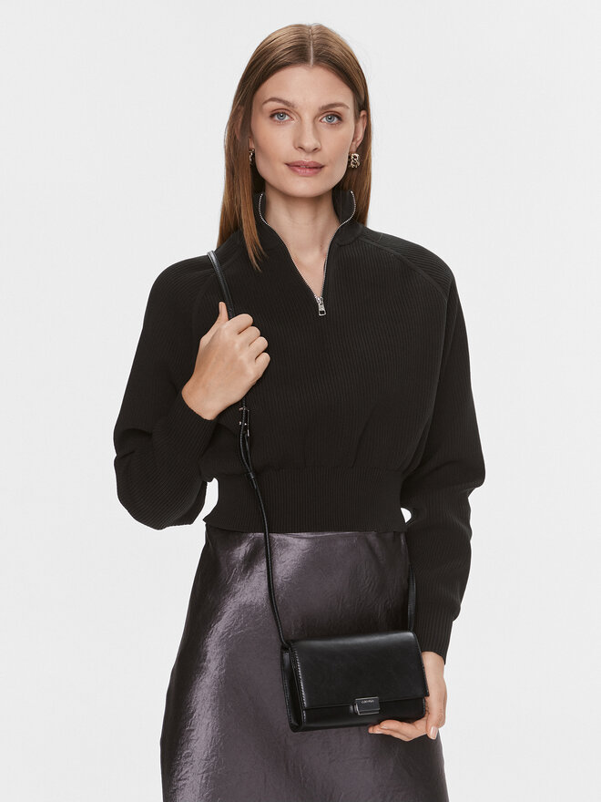 Handtasche Calvin Klein Archive Hardware Crossbody K60K611352 Schwarz ...