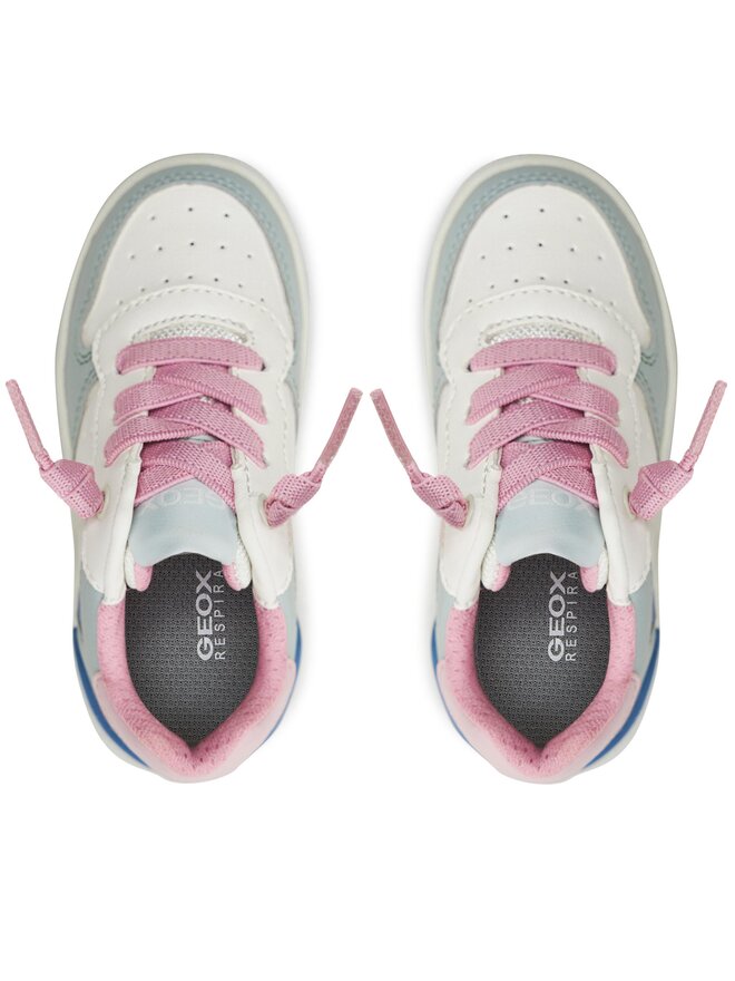 Sneakers Geox J Washiba Girl J36HXD 054FU C0130 M Weiß | eschuhe.de