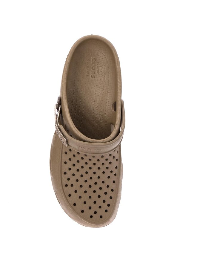 Pantoletten Crocs Swiftwater Deck Clog M 203981 Braun | eschuhe.at