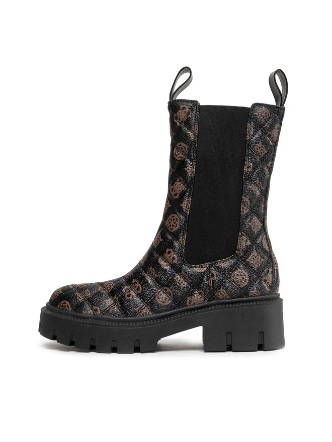 Kotníková obuv s elastickým prvkem Guess Serlen FL7SRL PEL10 Černá ...