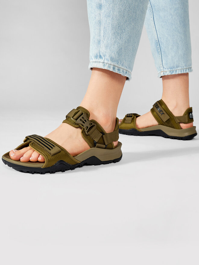 Sandały adidas Cyprex Ultra Sandal Dlx Zielony | eobuwie.com.pl