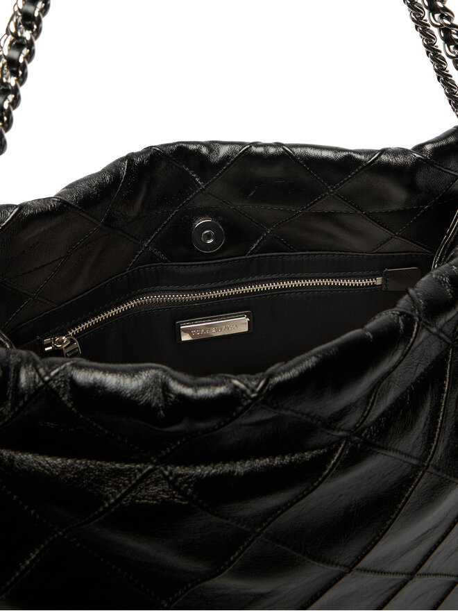 Geantă Tory Burch Fleming Soft Distressed Hobo Bag 165170 Negru ...