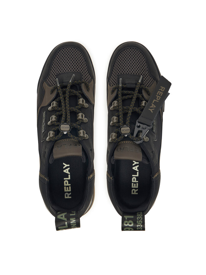 Sneakers REPLAY Field M 2.0 GMS8L .000.C0018L Negru | epantofi.ro