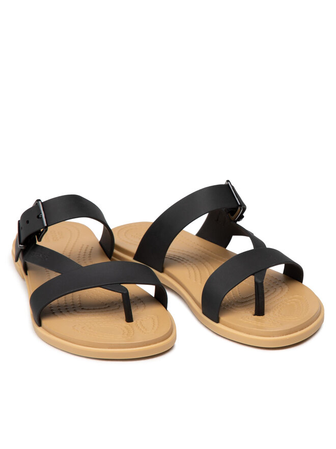 Zehentrenner Crocs Tulum Toe Post Sandal W 206108 Schwarz | eschuhe.de