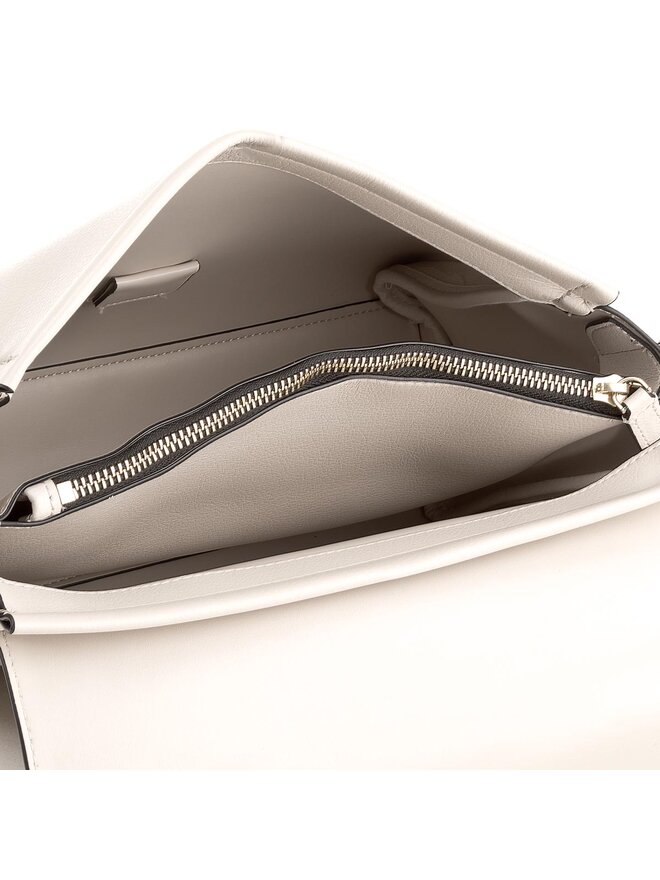 Handtasche Calvin Klein Frame Top Handle Sat K60K603990 Weiß | eschuhe.de