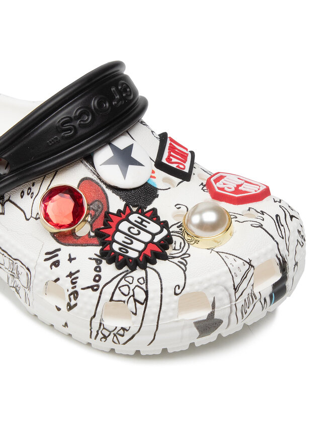 Pantoletten Crocs Classic Cruella Clog K 207397 Weiß | eschuhe.de