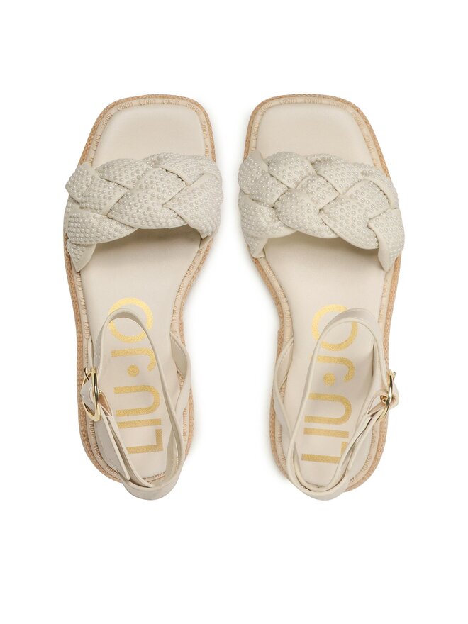 Sandały Liu Jo Amelia 13 SA3065 EX083 Écru | eobuwie.com.pl