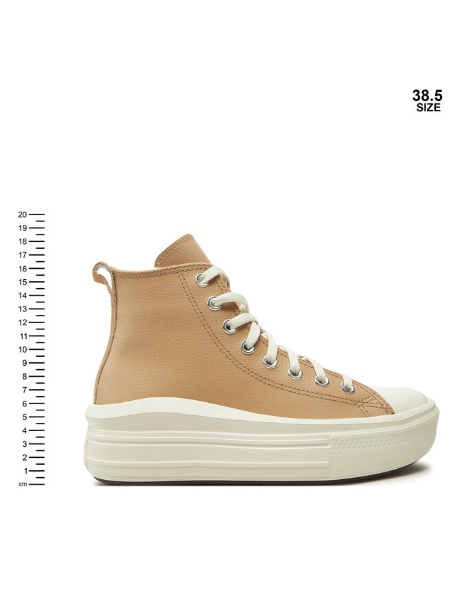 Sneakers Converse Chuck Taylor All Star Move Leather A09261C Μπεζ ...