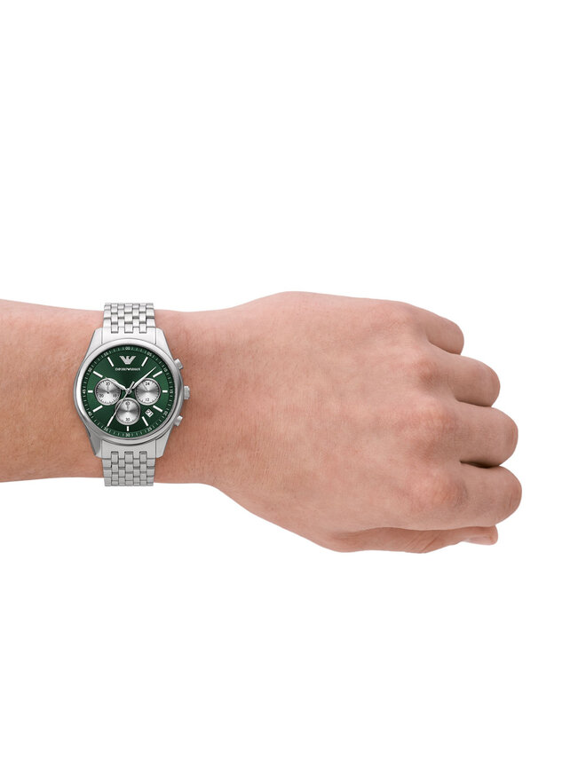 Uhr Emporio Armani Antonio Chronograph AR11581 Silberfarben | eschuhe.de