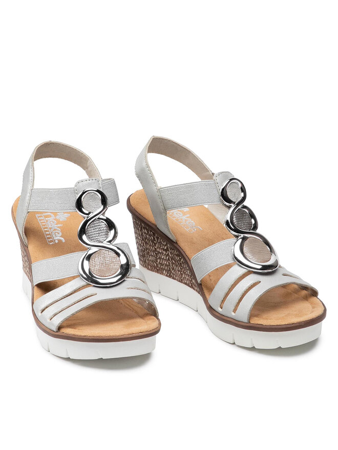 Sandalen Rieker 65540-40A Grau | eschuhe.de
