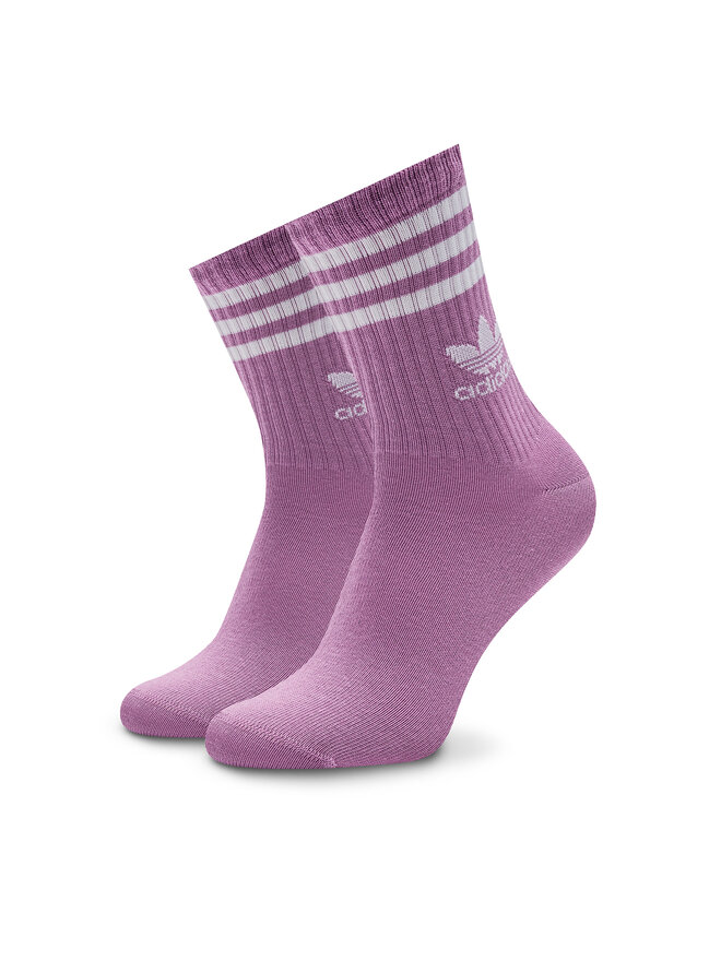 Set de 3 perechi de șosete lungi de damă adidas Mid Cut Crew IX7510 Roz ...
