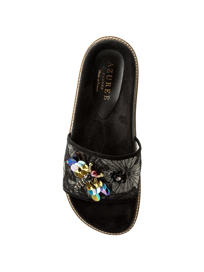 Nazouváky Azurée Joyce 8D Černá | eobuv.cz