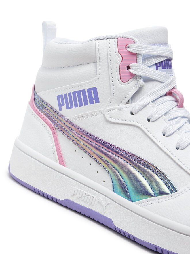 Sneakersy Puma Rebound V6 Mid Bouncy Sky Jr 398725 01 Bílá | eobuv.cz