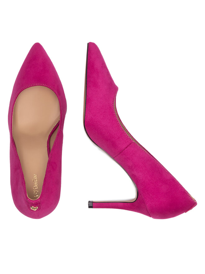 Pantofi cu toc subțire DeeZee WYL3660-7 Roz | epantofi.ro