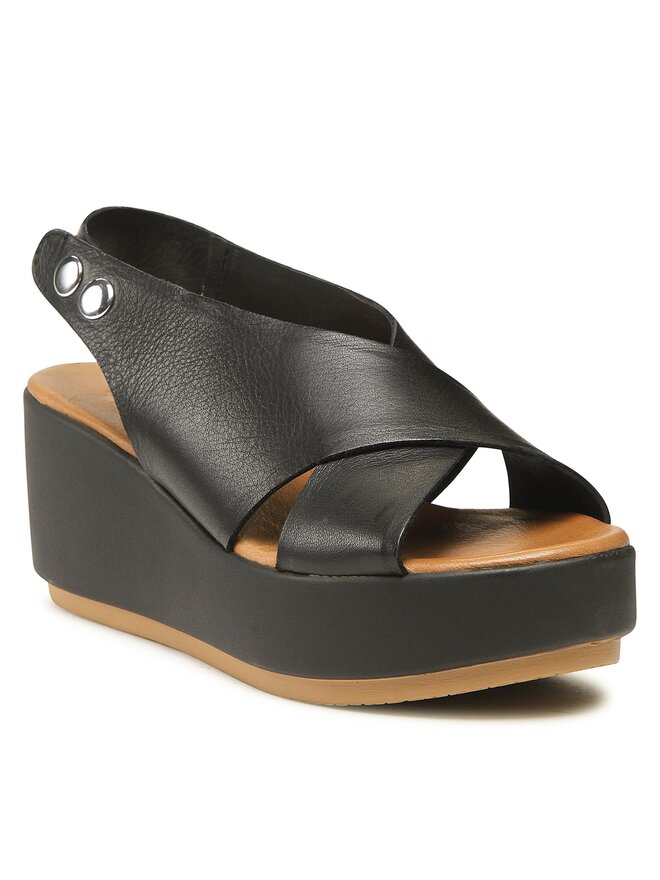 Sandały Inuovo 123031 Czarny | eobuwie.com.pl