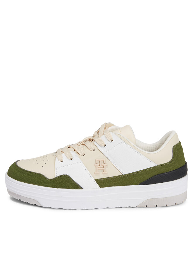 Sneakers Tommy Hilfiger Th Lo Basket Sneaker FW0FW07309 Beige | eskor.se