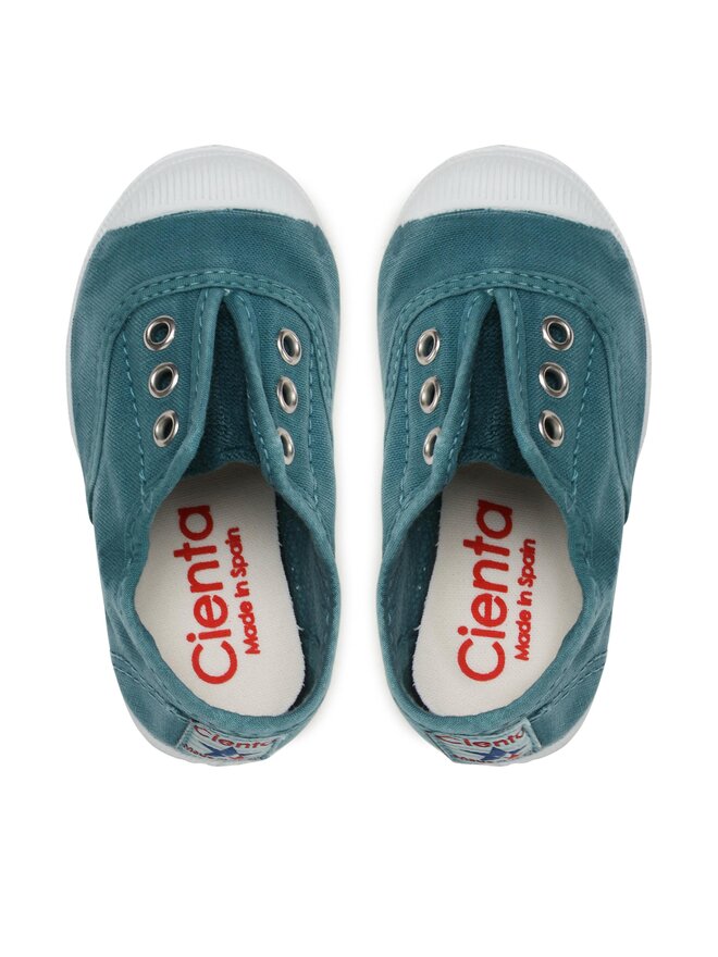 Sneakers aus Stoff Cienta 70777 Grün | eschuhe.de