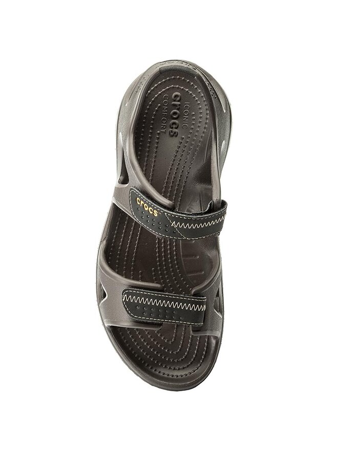 Sandály Crocs Swiftwater River Sandal M 203965 Hnědá | eobuv.cz