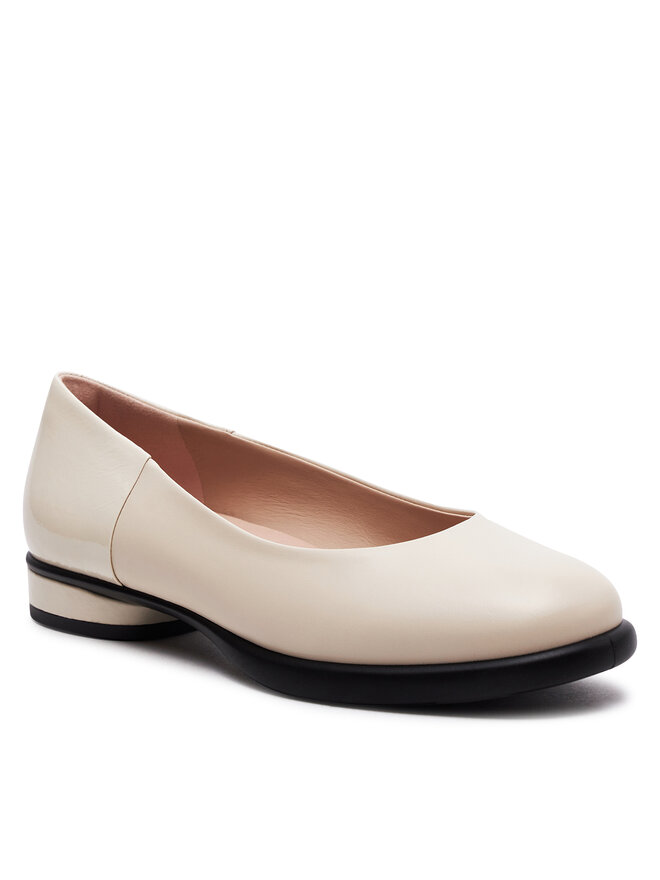 Baleriny ECCO 22230301378 Beżowy | eobuwie.com.pl