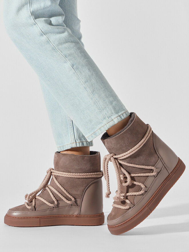Śniegowce Inuikii Classic Wedge 75203-005 Brązowy | eobuwie.com.pl