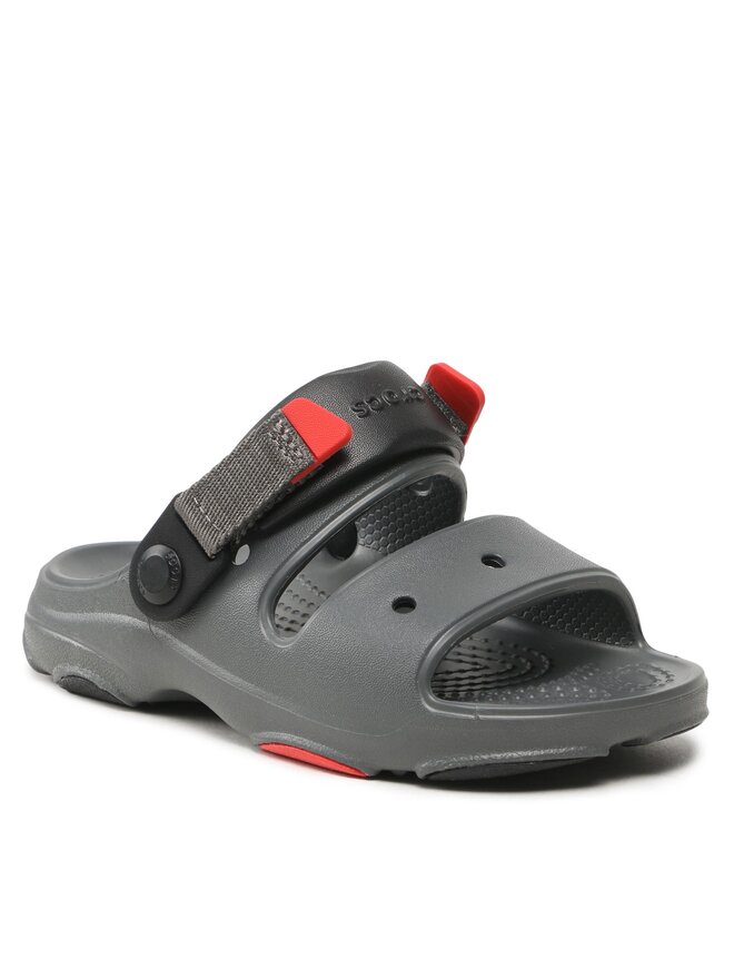 Sandały Crocs Classic All-Terrain Sandal Kids 207707 Szary | eobuwie.com.pl