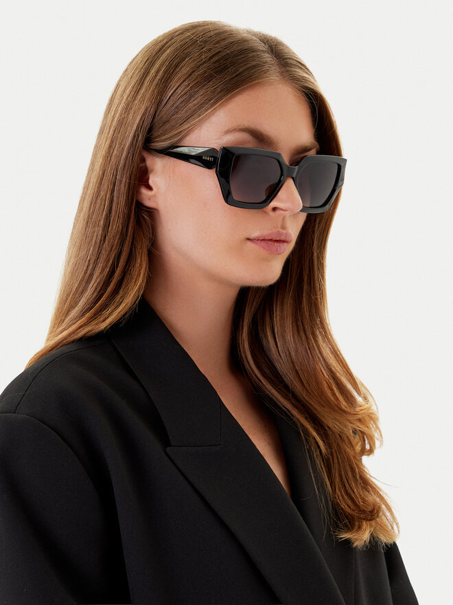 Okulary przeciwsłoneczne Guess GU7896 Czarny | eobuwie.com.pl
