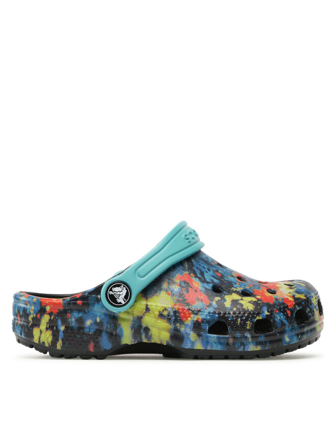 Klapki Crocs Classic Tiedye Graphic Clog K 206995 Kolorowy | eobuwie.com.pl