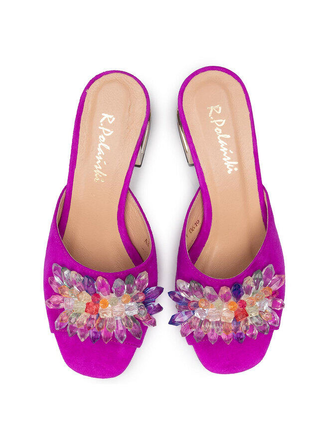Pantoletten R.Polański 1021 Violett | eschuhe.de